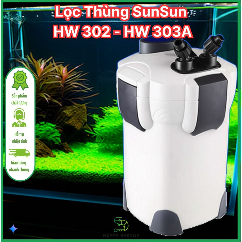Lọc Thùng Chính Hãng SunSun HW 302 HW 303A | Lọc Thùng Dùng Bể Thủy ...