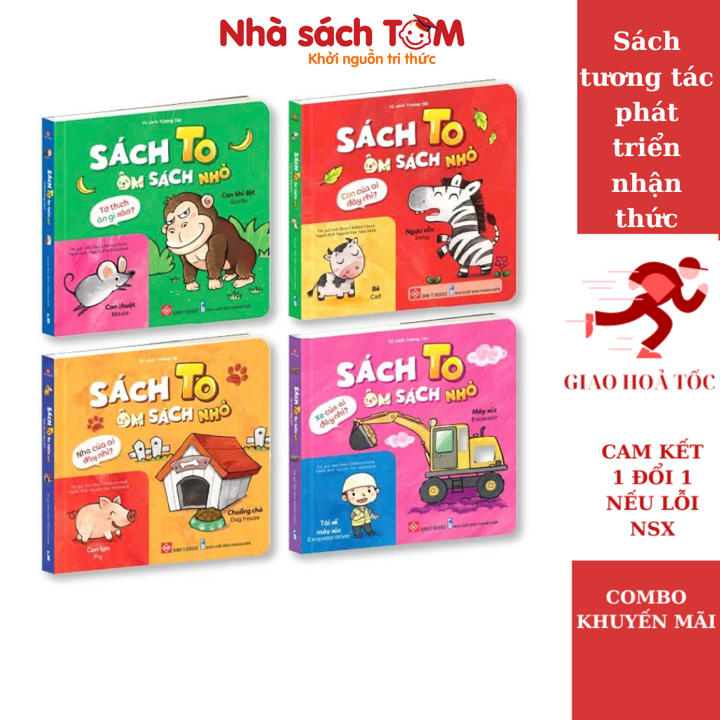 Sách to ôm sách nhỏ - Cho trẻ từ 0 - 6 tuổi - Đinh Tị | Shopee Việt Nam