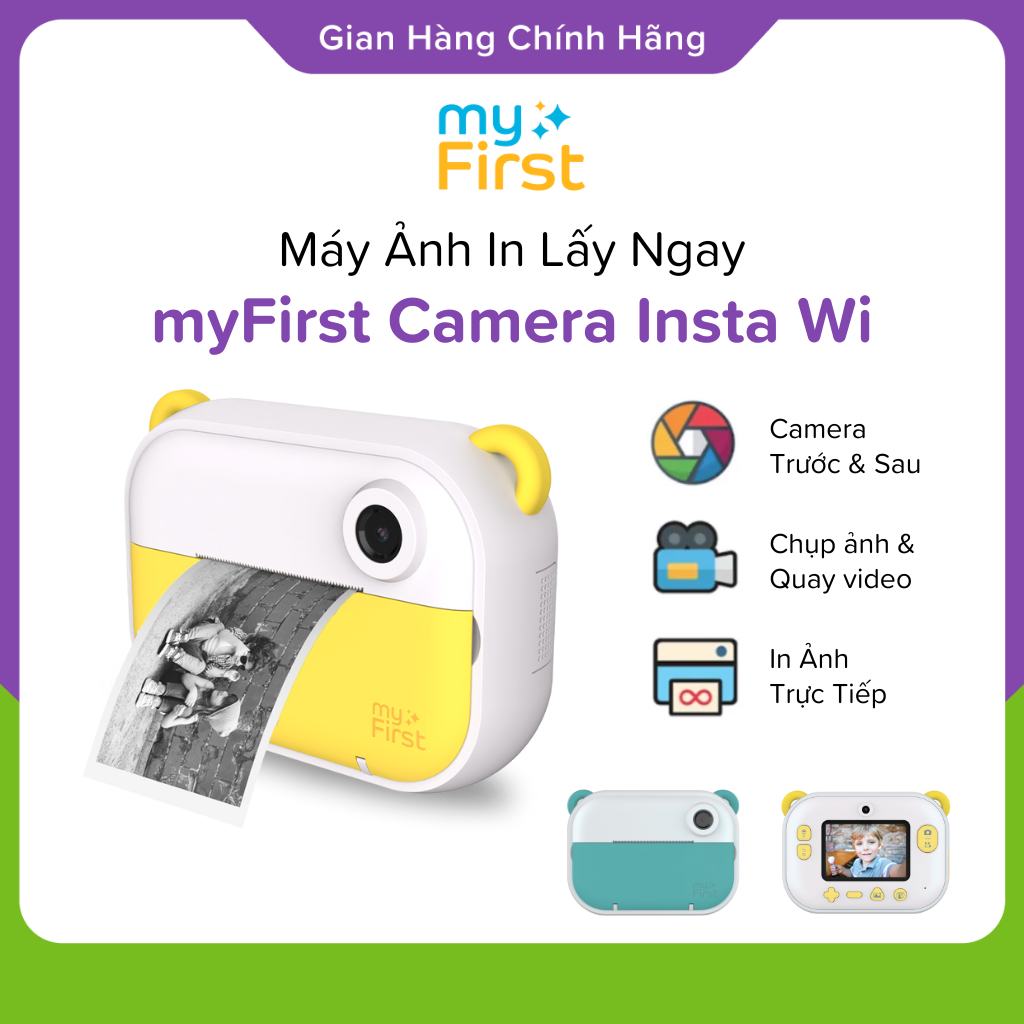 Máy ảnh myFirst Insta Wi chụp hình lấy ngay - in ảnh điện thoại/ kết ...