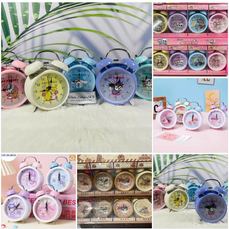 Đồng Hồ Báo Thức Sanrio Kuromi, Labubu, Loopy, Capybara, Đồng Hồ Kèm ...