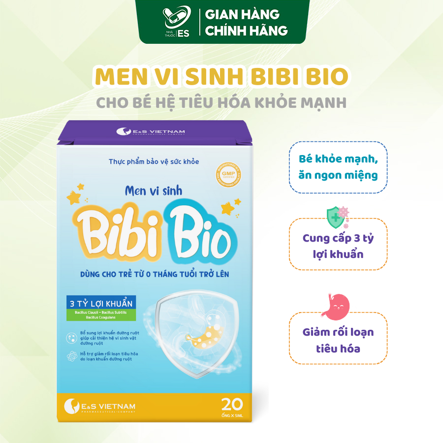 Men Vi Sinh Bibi Bio | Bổ Sung 3 Tỷ Bào Tử Lợi Khuẩn Giúp Cân Bằng Hệ Vi Sinh Đường Ruột ...