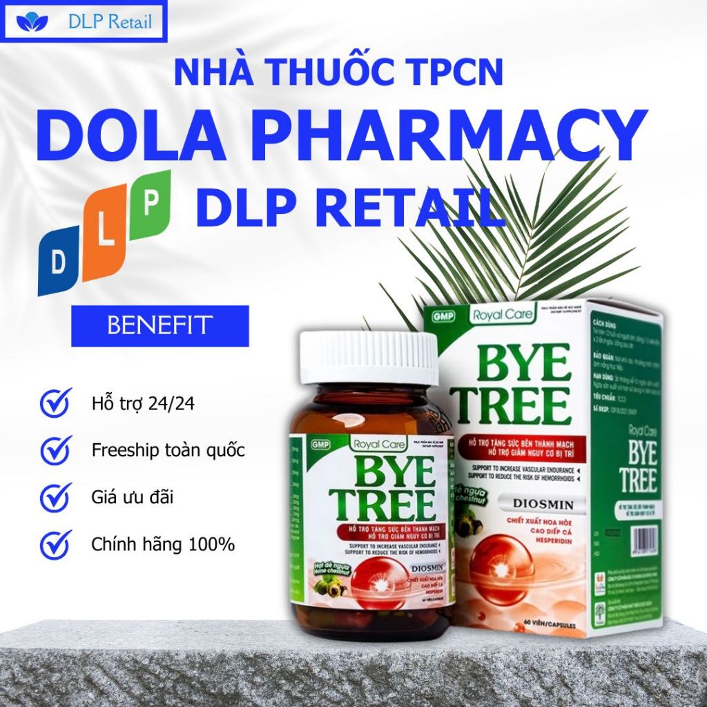 Viên uống Bye Tree Royal Care hỗ trợ tăng cường sức khỏe mạch máu, cải ...
