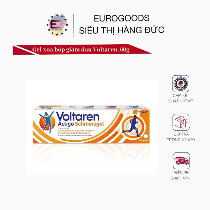 Gel xoa bóp giảm đau cơ khớp Voltaren Schemerzgel - Hàng nội địa Đức ...