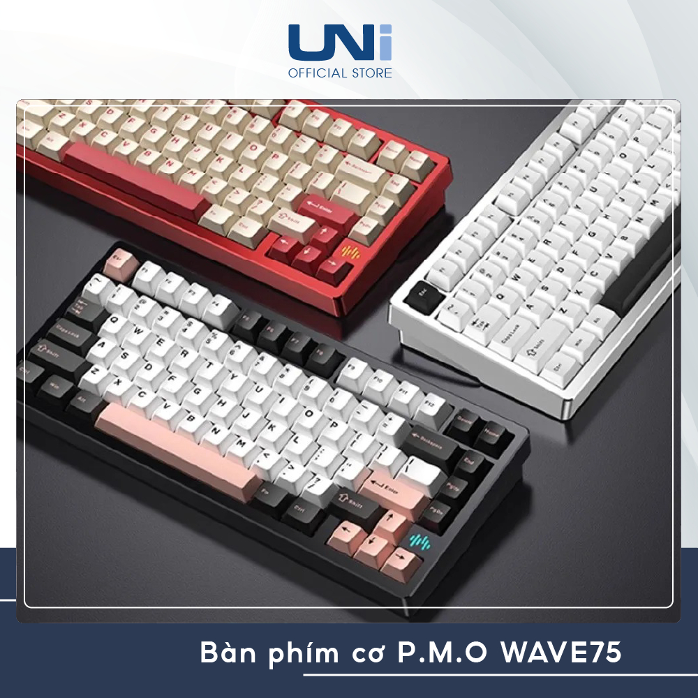 HÀNG SẴN GIAO - Bàn phím cơ PMO WAVE75 QMK – Layout 75% - Case Nhôm - 3 ...