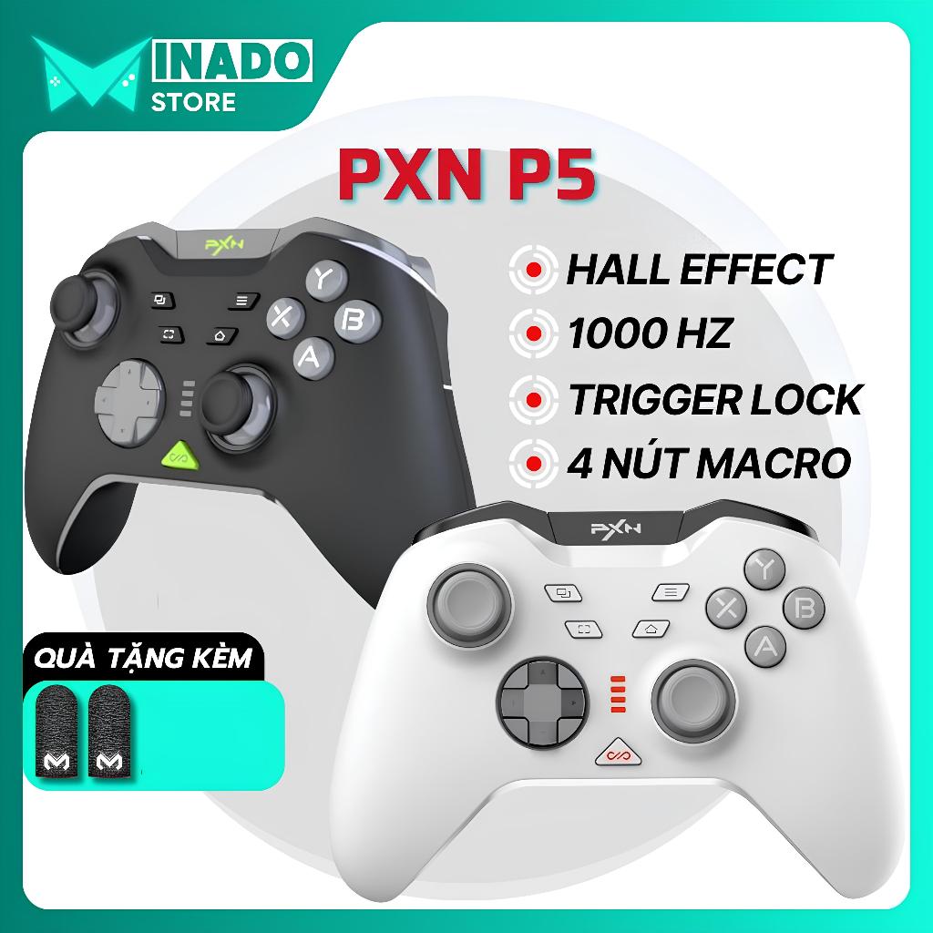 Tay cầm chơi game PXN P5 Polling Rate 1000 Hz, 4 nút Macro, Trigger Lock, Hall Effect - Tay cầm ...