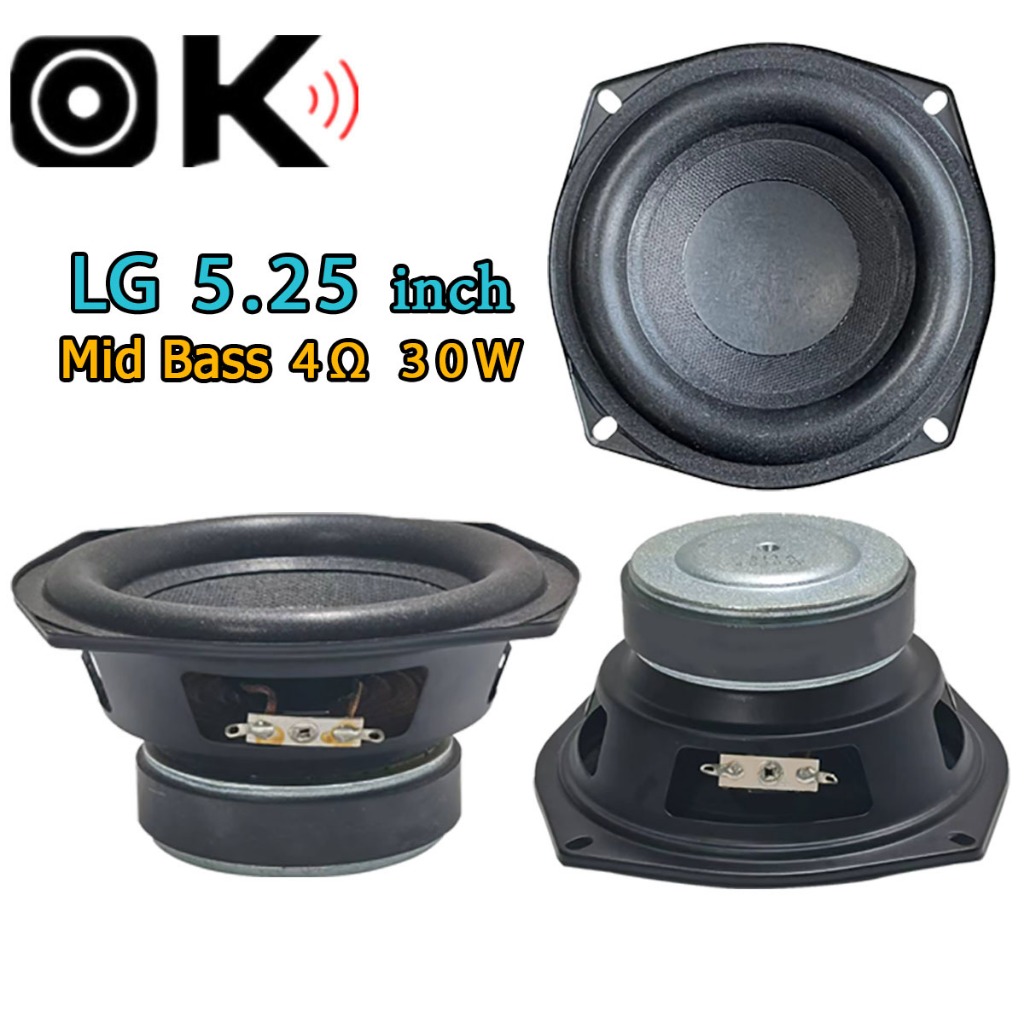 OKDIY Loa mid bass LG 5.25 inch 4ohm 30w siêu trầm từ 134mm DIY loa di động | Shopee Việt Nam