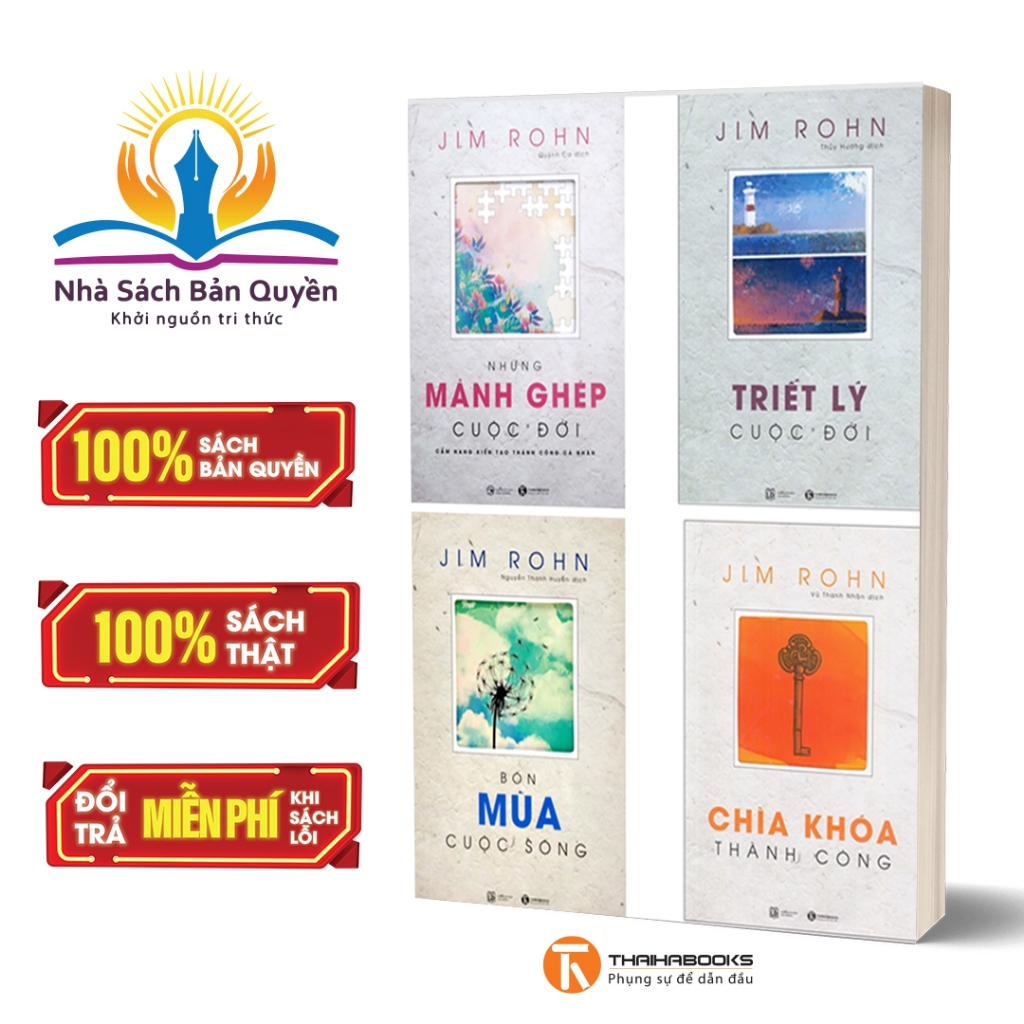 Sách - Bộ 4 cuốn sách của Jim Rohn | Shopee Việt Nam