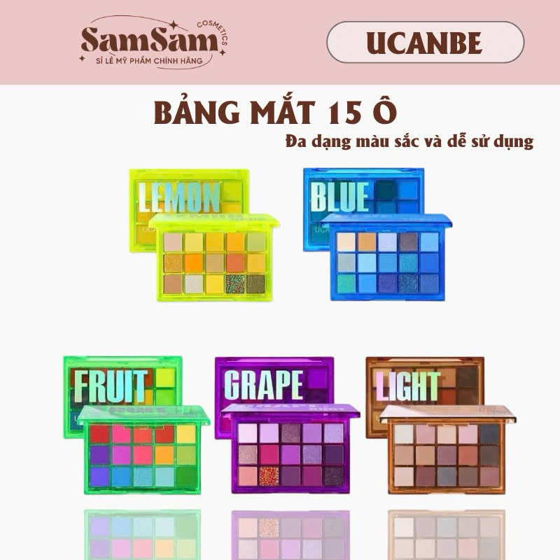 ( HOẢ TỐC ) Bảng Phấn Mắt Cosplay 15 ô UCANBE FRUIT PUNCH | Shopee Việt Nam
