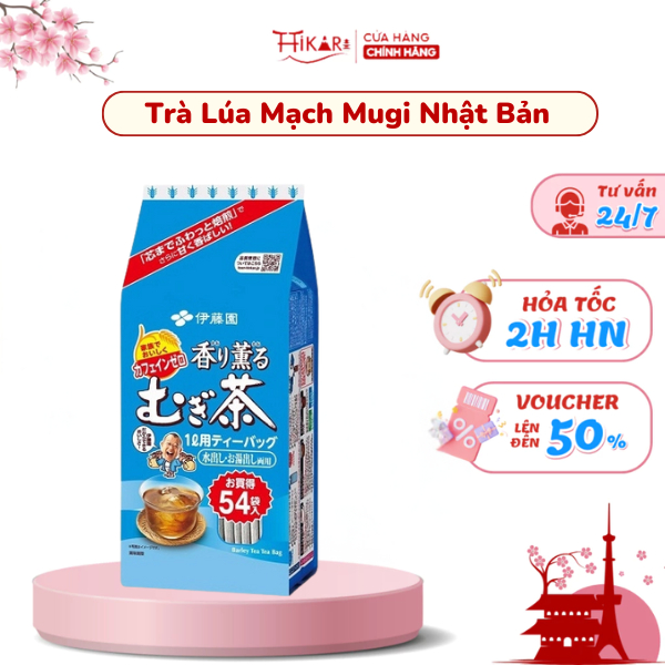 Trà lúa mạch Mugi Tea ông già của Nhật gói 54 túi. | Shopee Việt Nam