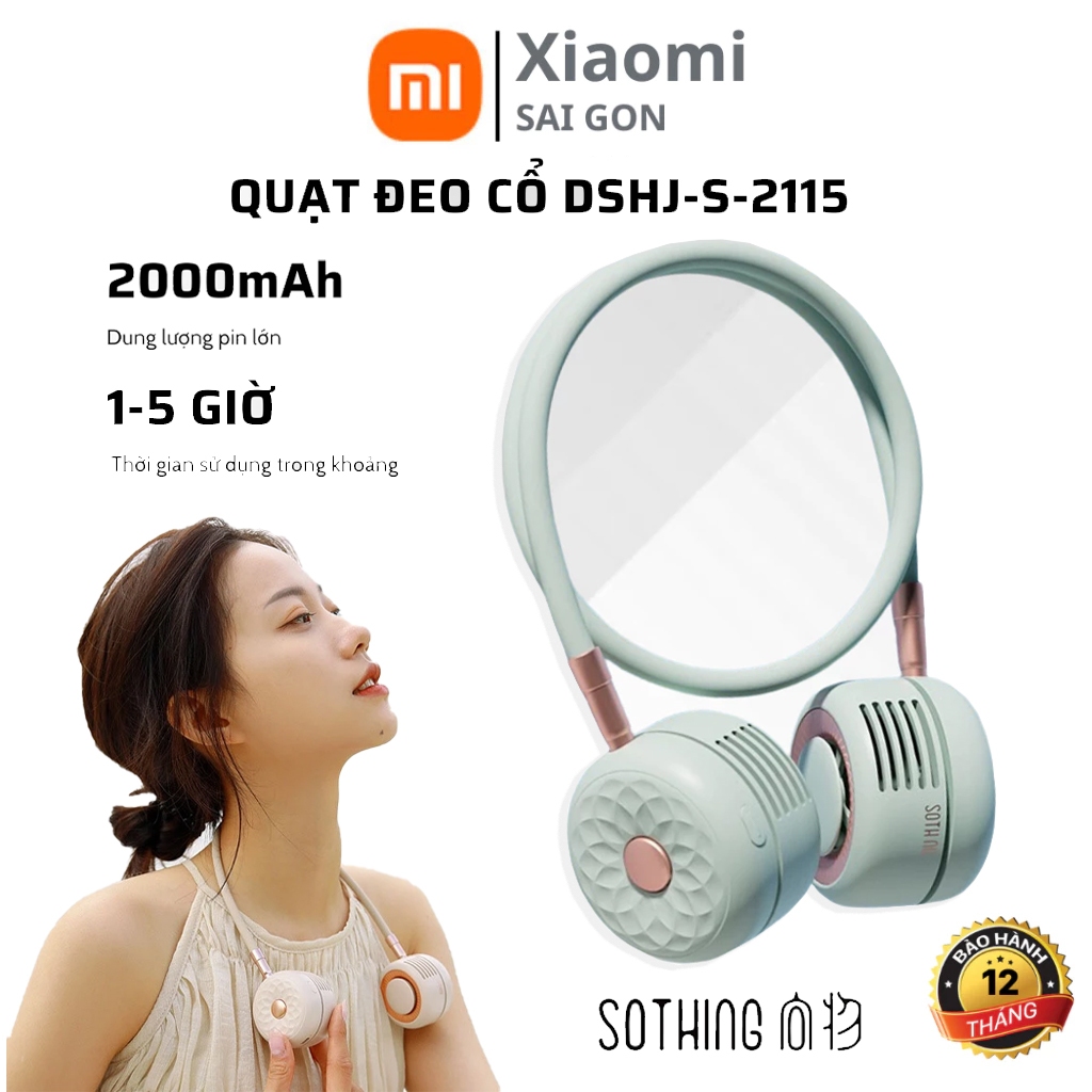 Quạt Đeo Cổ Tích Điện Mini Sothing DSHJ-S-2115 - Pin Trâu, Chạy Êm, Gấp Gọn Tiện Lợi, Mang Theo ...