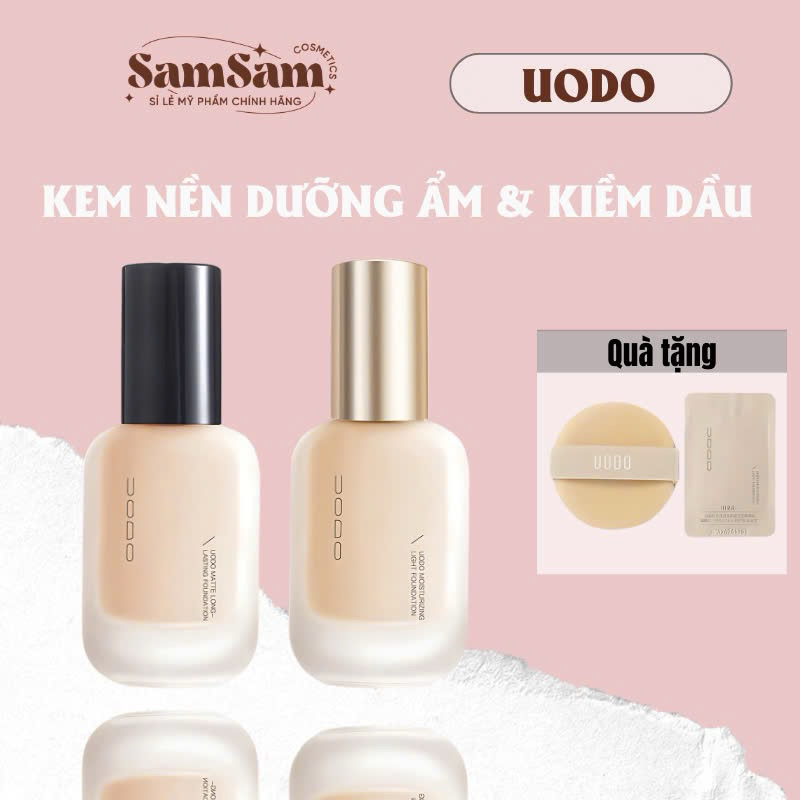 (HOẢ TỐC 8AM - 21PM) Kem Nền Dạng Lỏng Uodo Moisturizing Light Dưỡng Ẩm ...