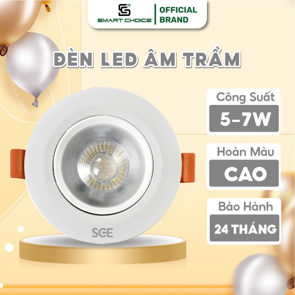 Đèn Led Âm Trần SpotLight SmartChoice SCE-DL07A 5W 7W Nhiều Màu Ánh ...