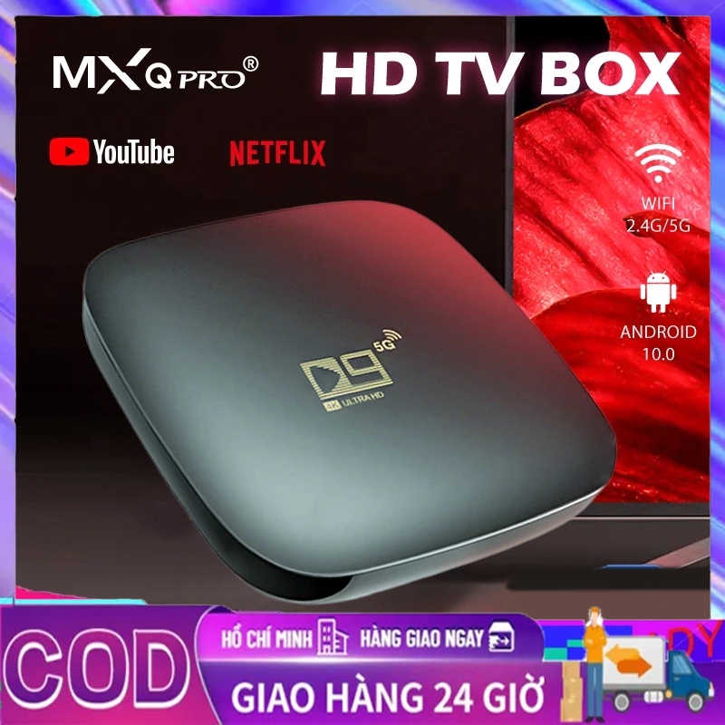 mxq hộp TV chuyên nghiệp 4k 5g 8gb 128gb D9 Android thông minh digibox hộp TV nhà máy gốc wifi ...