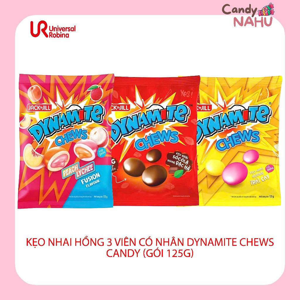 Kẹo Nhai 3 Viên Có Nhân Dynamite Chews Candy (Gói 125g) | Shopee Việt Nam