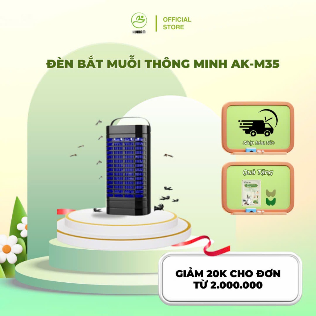 Đèn Bắt Muỗi Thông Minh Sạc Pin 2 Màu AK-M35 | Shopee Việt Nam