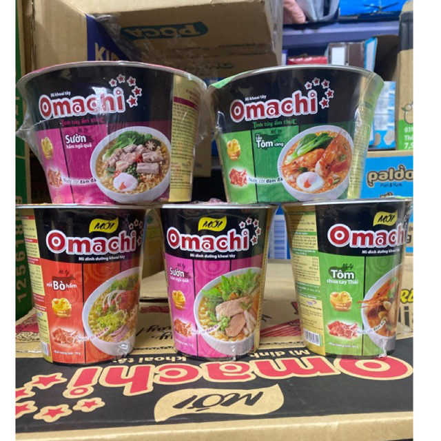 Mì Omachi Sườn Hầm Ngũ Quả/ Xốt Bò Hầm/Tôm Chua Cay Dạng Ly&Tô | Shopee ...