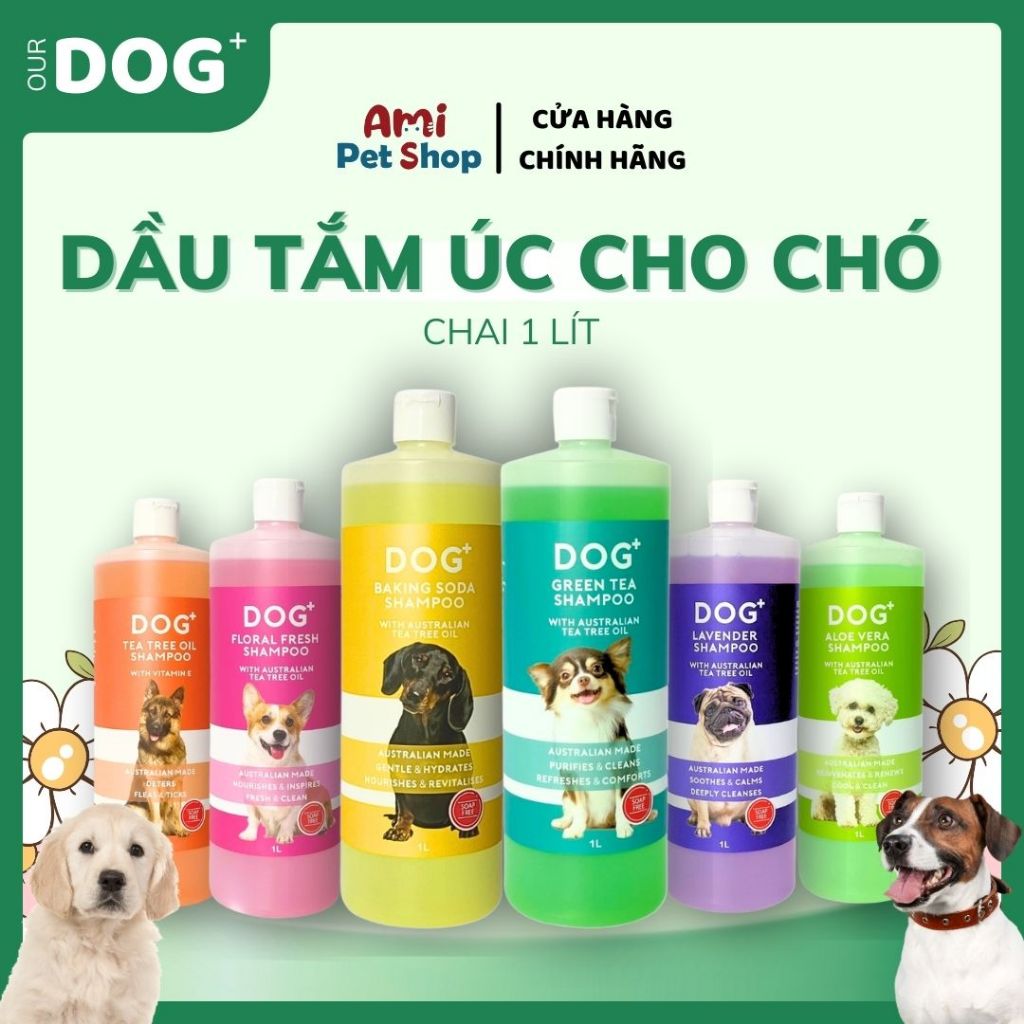 (Chai Siêu to) Sữa tắm Úc Our Dog Plus (Thể tích 1L) - Sữa tắm chó lớn ...