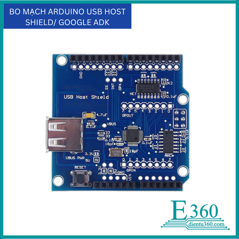 Bo Mạch Arduino USB Host Shield / Google ADK – Hỗ Trợ Kết Nối USB, Tương Thích Android & Thiết ...