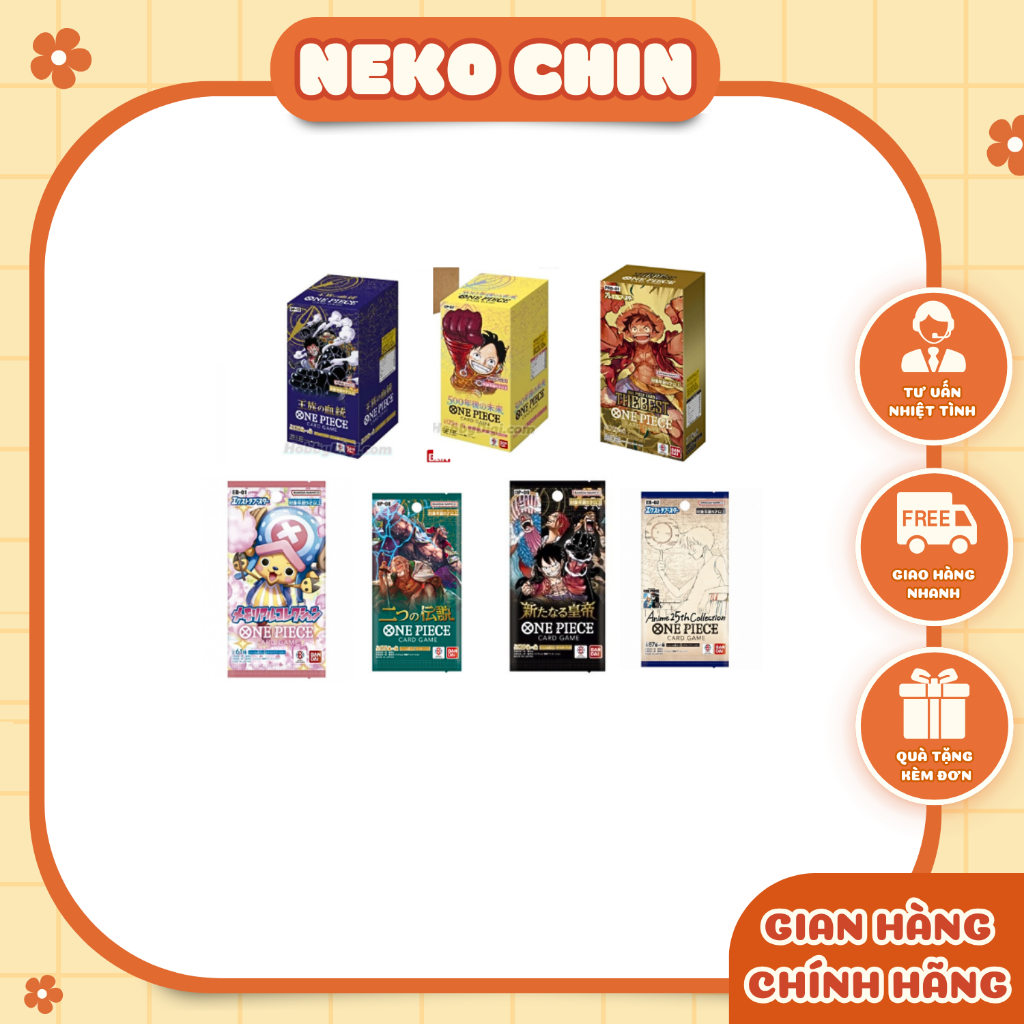 Thẻ TCG One Piece - Prb-01, OP-08, EB-01, EB-02, OP-07, OP-09, OP-10 (1 ...