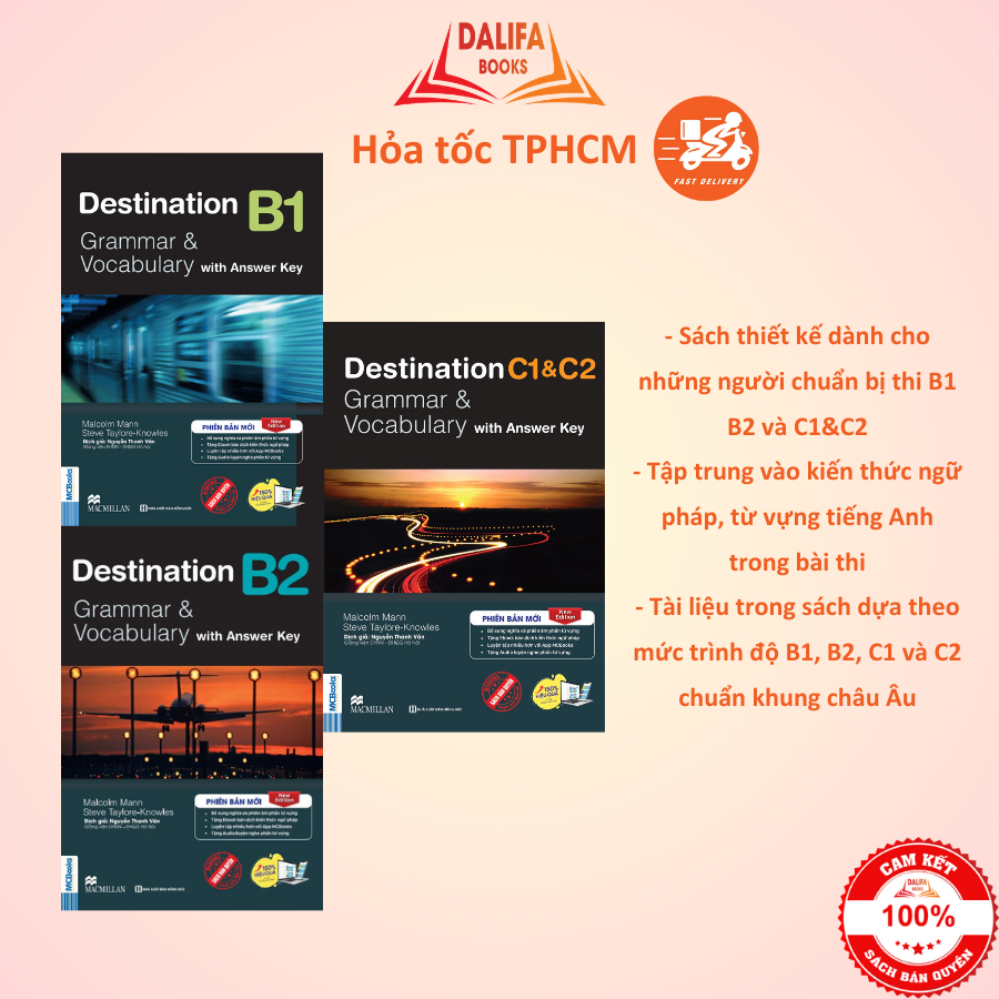 Sách Giáo Trình Destination B1, B2 và C1&C2 Grammar & Vocabulary (Combo ...