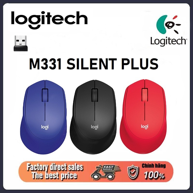 Chuột không dây Logitech M331 kết nối USB, yên lặng - Hàng Chính Hãng | Shopee Việt Nam
