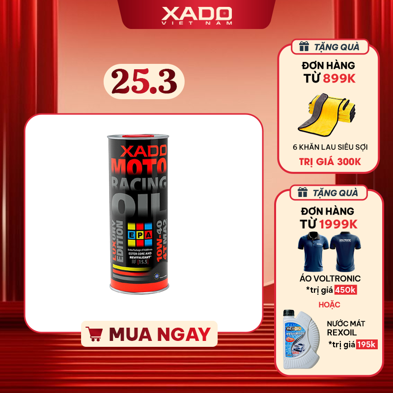 Nhớt siêu cao cấp nhập khẩu tổng hợp XADO moto racing oil revitalizant ...