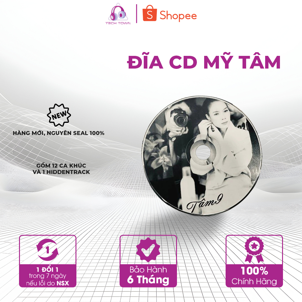 Đĩa CD Mỹ Tâm - Album Tâm 9 [Hàng Qùa Tặng] | Shopee Việt Nam