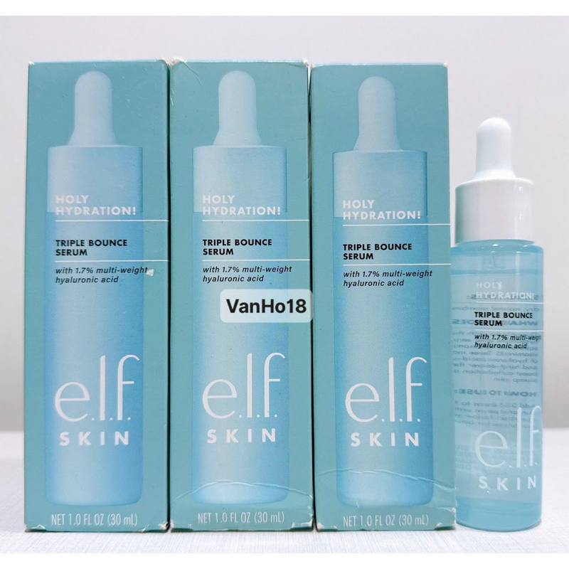 e.l.f USA_Serum dưỡng ẩm dạng gel ELF Holy Hydration Triple Bounce ...