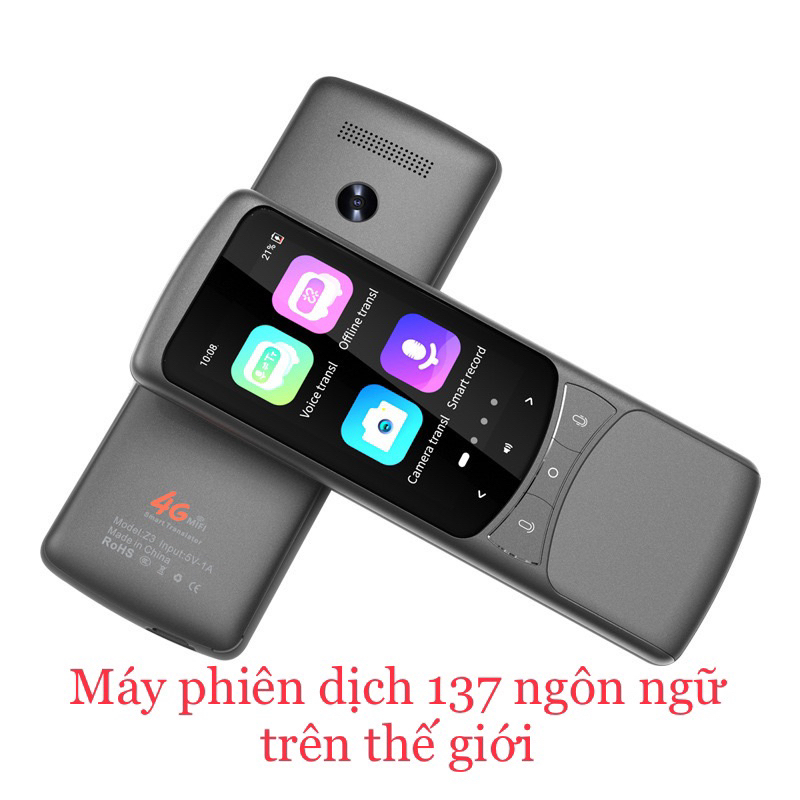 Máy phiên dịch,máy phiên dịch z3 thông minh dùng sim 4g,wifi, dịch 137 ngôn ngữ trên thế giới ...