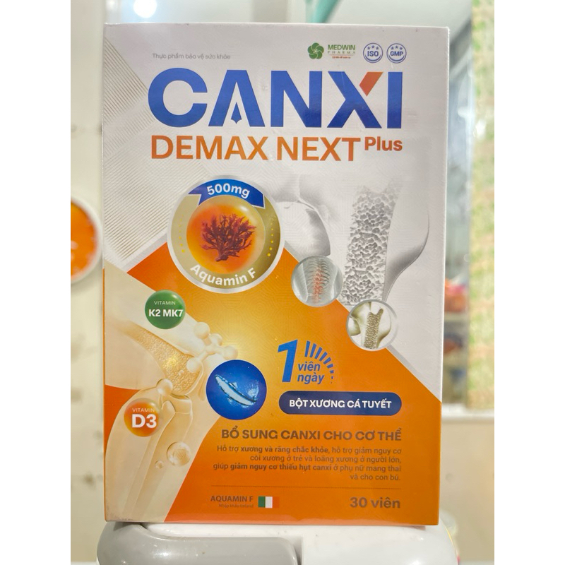 CANXI DEMAX NEXT Plus Lọ 30 viên ngày 1 viên -BỔ SUNG CANXI CHO CƠ THỂ ...