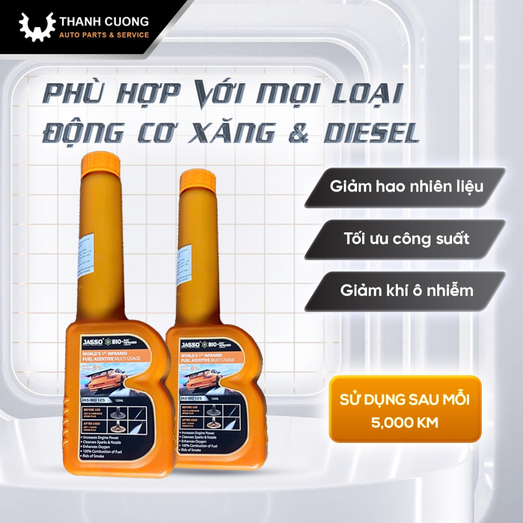 Phụ gia vệ sinh buồng đốt, kim phun, súc béc xăng JASSO BIO RAY chai ...