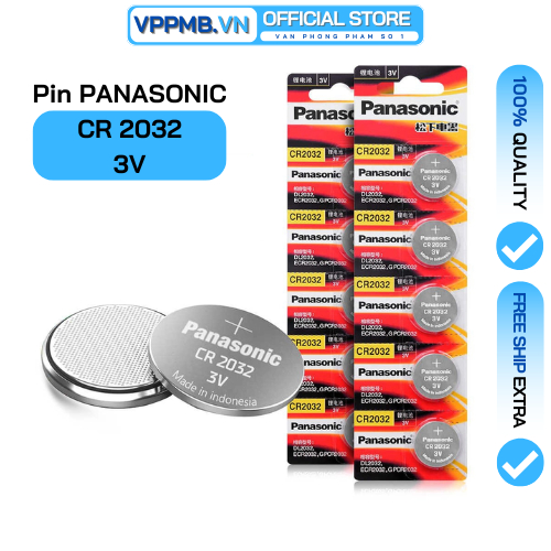Pin PANASONIC LITHIUM CR-2032 3V | Shopee Việt Nam
