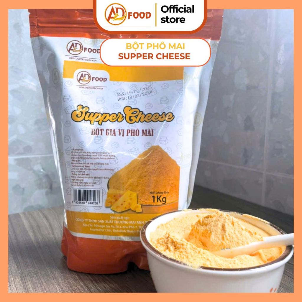 500g Bột phô mai siêu tiện lợi Top Cheese/Supper Cheese/Hàn Quốc ...
