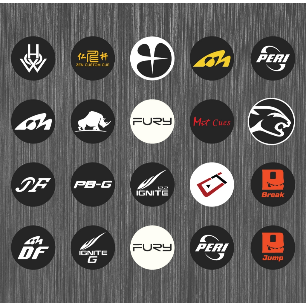 Sticker, tem dán, hình dán (bán theo chiếc) các thương hiệu Bida ...
