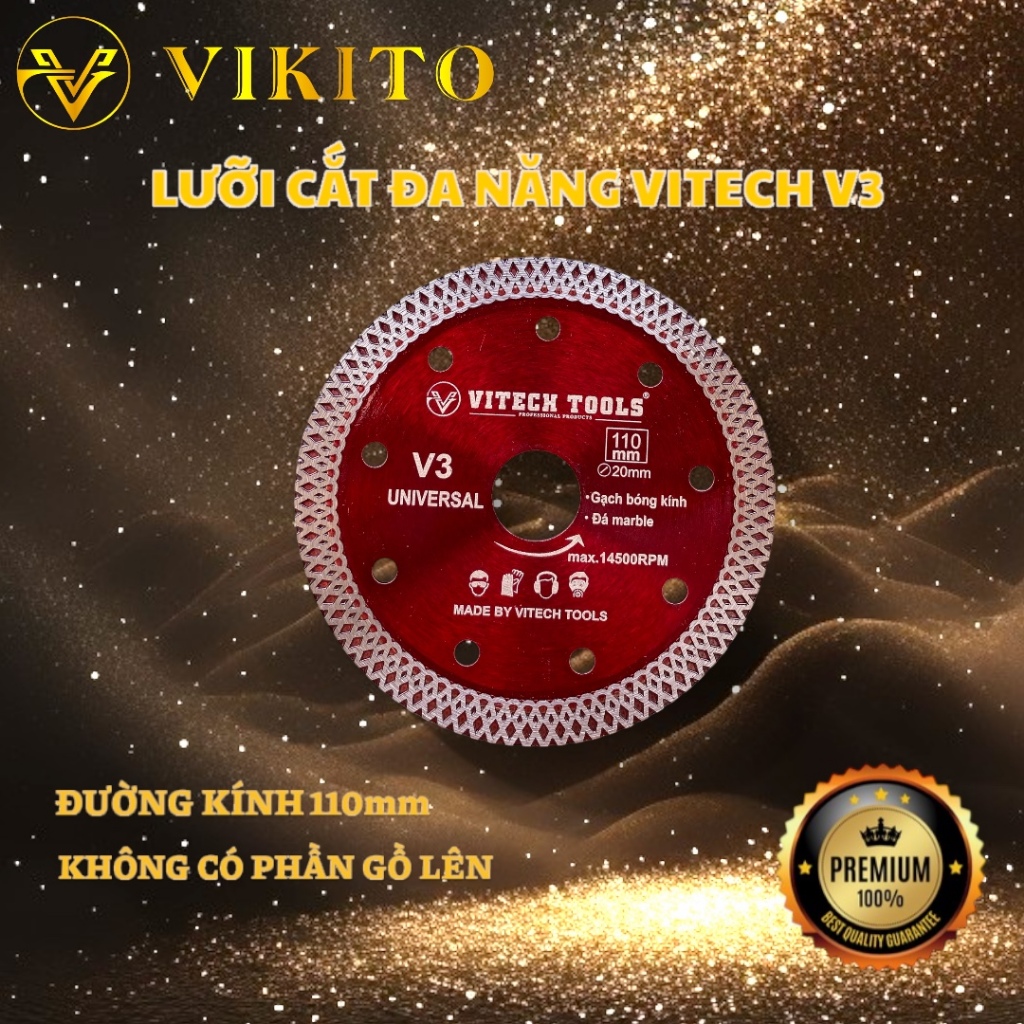 Lưỡi cắt gạch, lưỡi cắt đa năng VITECH V3, lưỡi cắt kim cương chuyên ...