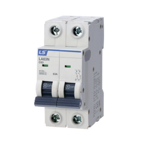 Cầu dao điện MCB LS BKN / LA63N 2P 6kA 6A, 10A, 16A, 20A, 25A, 32A, 40A ...