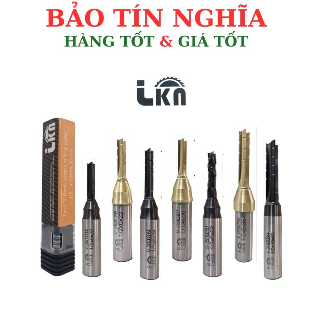 Mũi phay CNC ika, Dao phay CNC, Mũi CNC cắt gỗ , 2 cánh, 3 cánh, 4 cánh ...