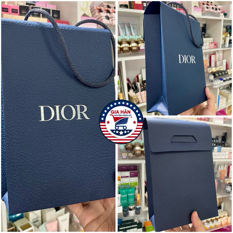 Túi giấy Dior form cứng có quai xách | Shopee Việt Nam