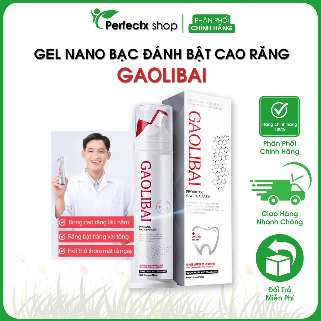 Kem Đánh Răng Nano Bạc GAOLIBAI Đánh Bật Cao Răng, Sạch Mảng Bám, Trắng ...