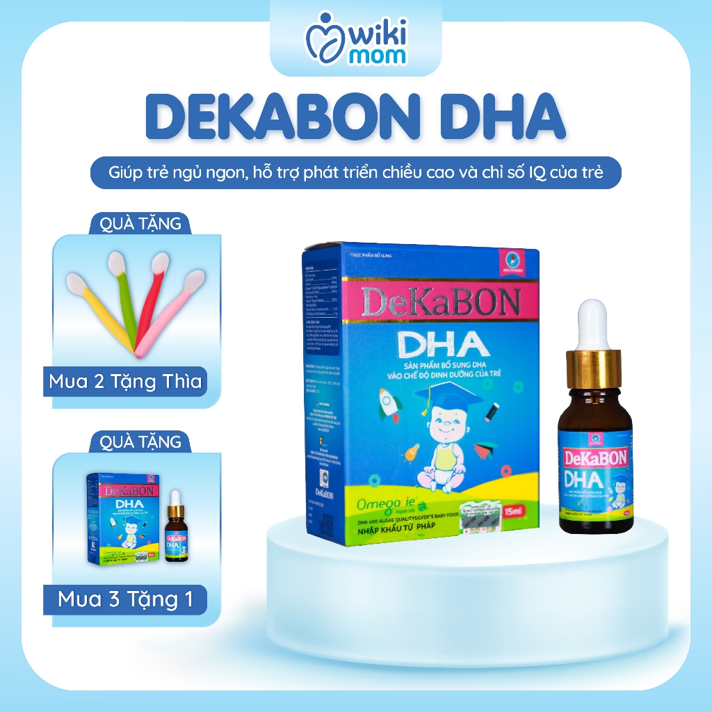 Vitamin DHA DekaBon hộp 15ml - sung DHA cho trẻ, Omega 3 giúp bé tăng ...