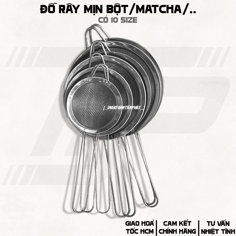 Đồ Rây Bột/Rây Mịn Matcha Inox (có 10 size) Tiện Lợi | Shopee Việt Nam
