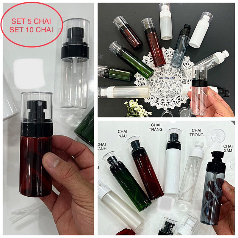 (SET 5/ 10) Chai LỌ Xịt GIỌT / XỊT SƯƠNG BODY MIST - CHAI nhựa 100ml ...