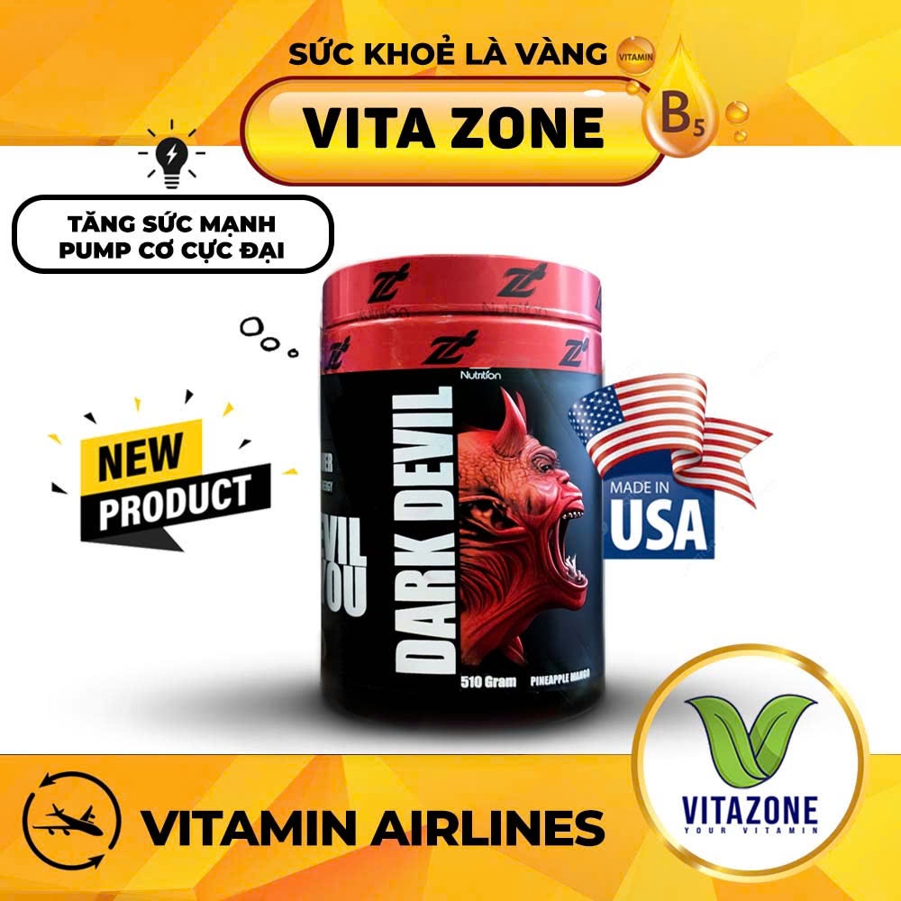 Dark Devil Preworkout - Tăng Sức Mạnh Tập Luyện (30 Lần Dùng) | Shopee ...