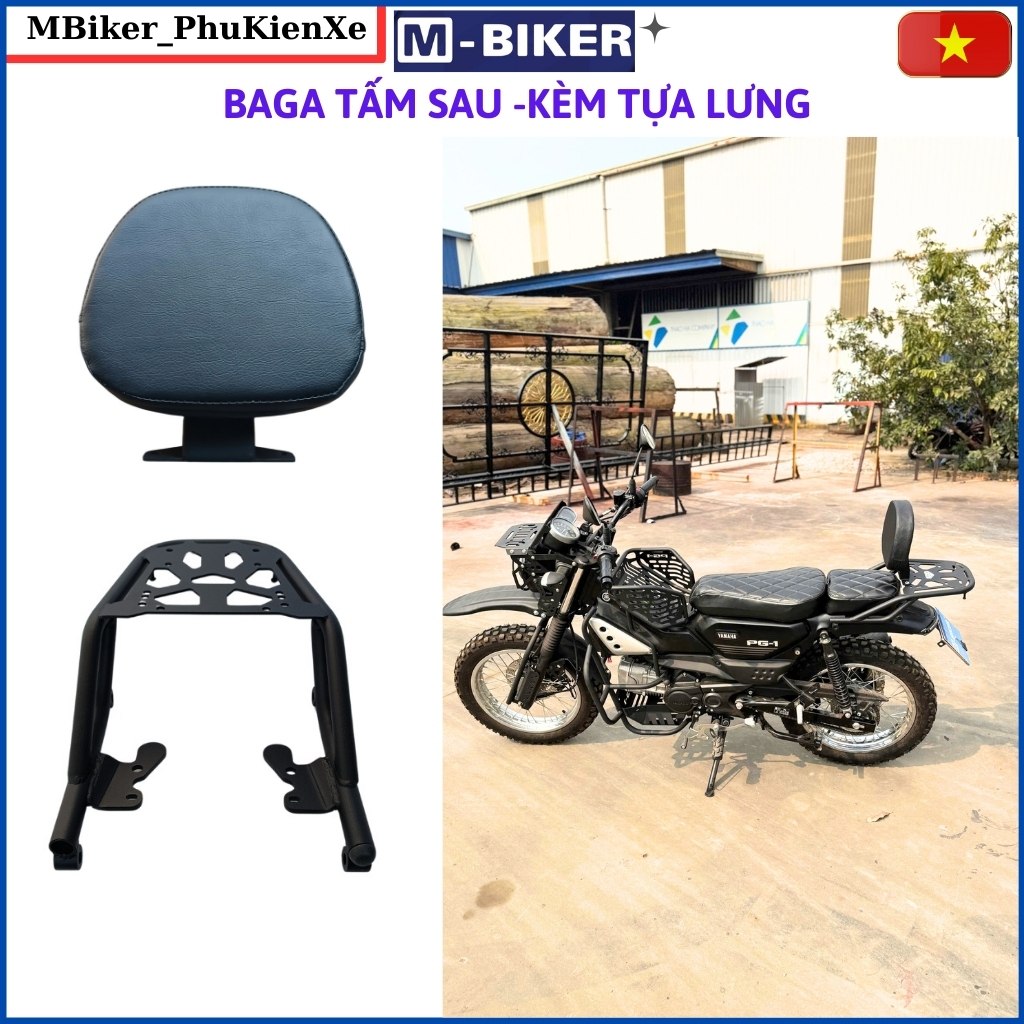 Baga pg1, baga tấm sau pg1, baga kèm tựa lưng pg1, tựa lưng gắn cho tất ...
