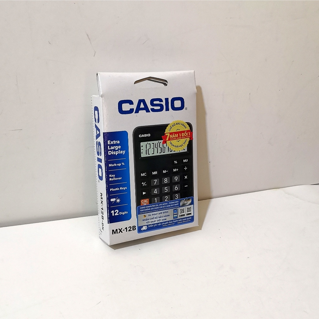 Máy tính Casio MX-12B màu đen | Shopee Việt Nam