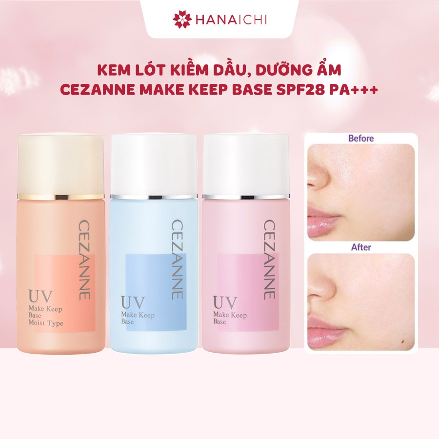 Kem lót trang điểm kiềm dầu, dưỡng ẩm Cezanne Make Keep Base SPF28 PA+++ 30ml - Nội địa Nhật ...