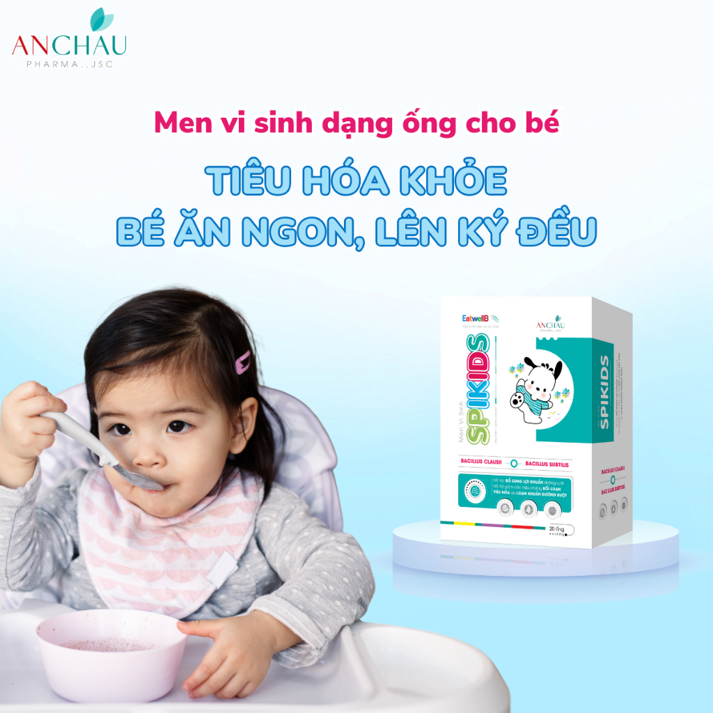 Men vi sinh bổ sung lợi khuẩn cho bé Spikids giúp cải thiện tiêu hoá ...