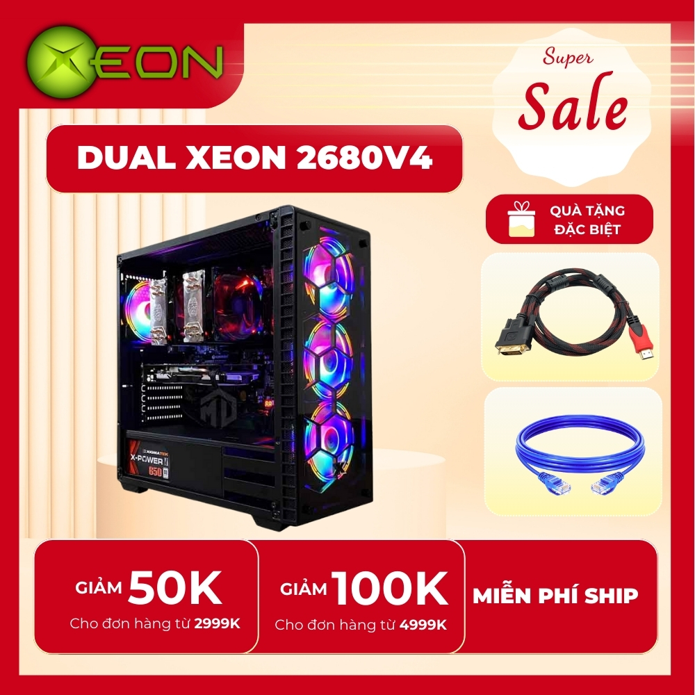PC GAMING DUAL XEON E5 2680V4 CHUYÊN - MMO - AIDROP - GIẢ LẬP | Shopee ...