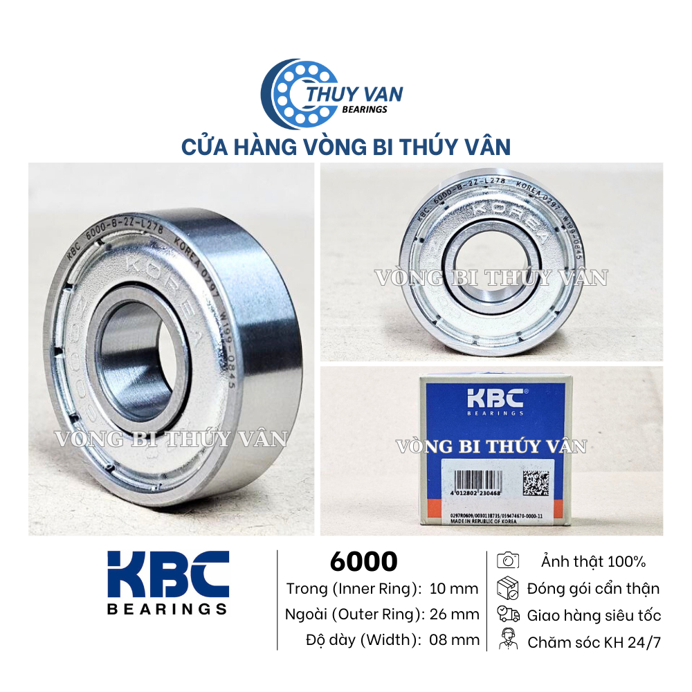 Vòng bi bạc đạn tròn 6000 6002 6003 6004 6005 6006 6007 hãng KBC | Shopee Việt Nam