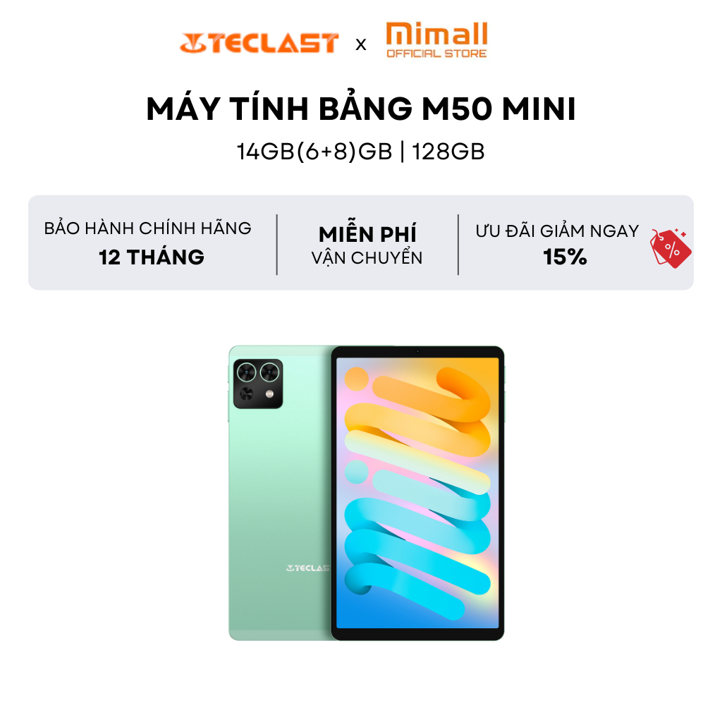Máy Tính Bảng Teclast M50 Mini Tablet 14GB(6+8)/128GB | Màn hình 8 ...